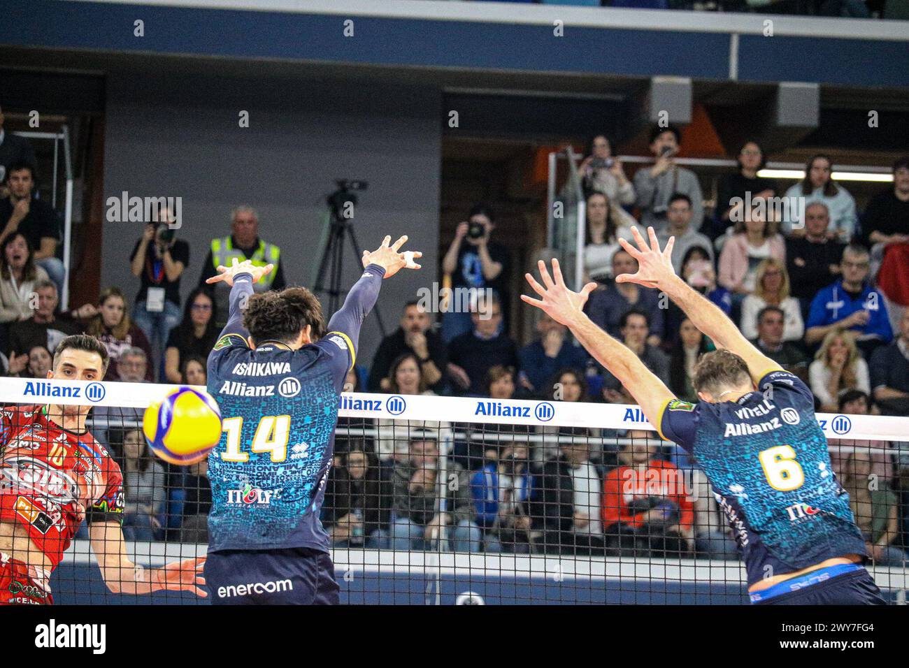 Milan, Italy. 03rd Apr, 2024. MONSTER BLOCK YUKI ISHIKAWA AND MARCO ...