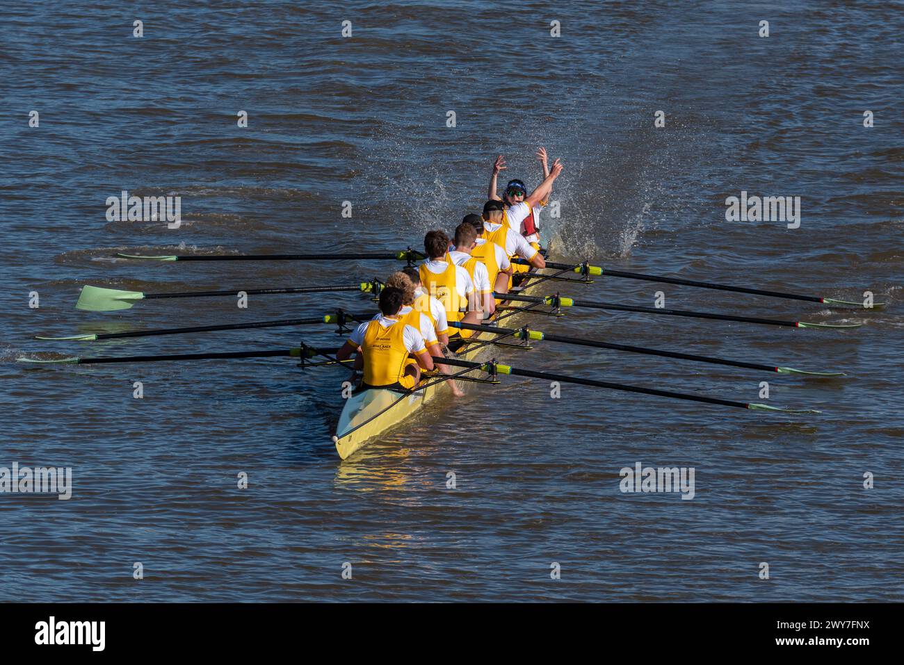 Cambridge (Goldie) winning the men's reserve race of the University ...