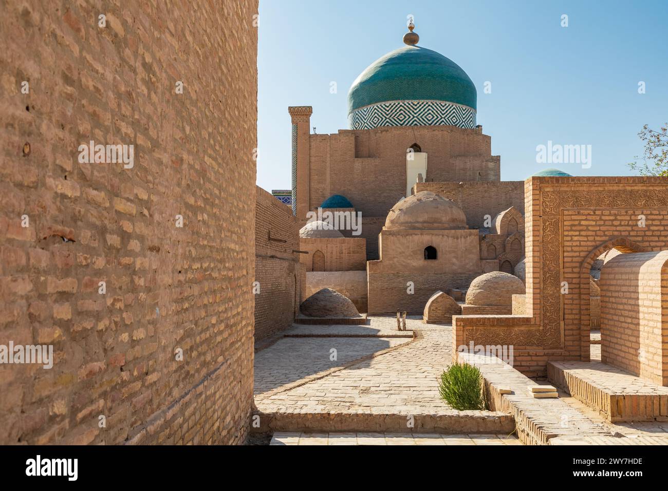 Khiva, Xorazm Region, Uzbekistan, Central Asia. Dome of the Pahlavan ...