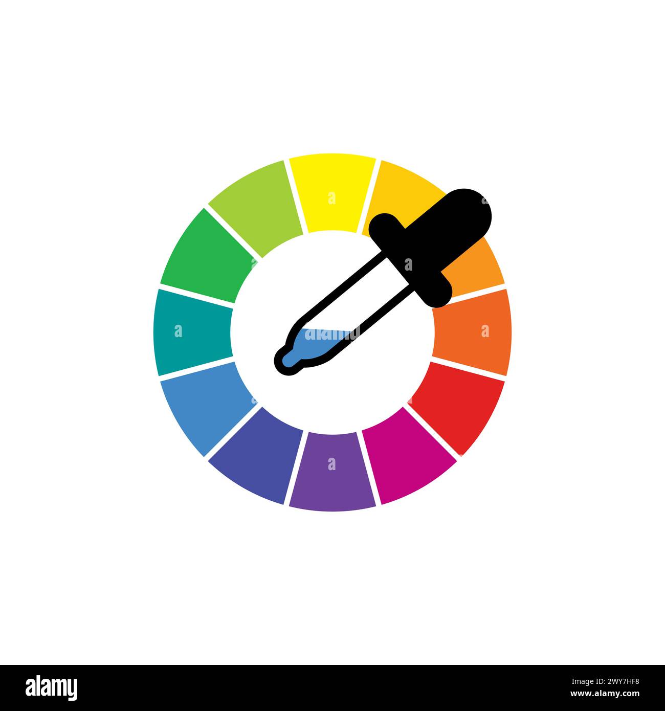 Pipette. Color picker. Color wheel Stock Vector Image & Art - Alamy