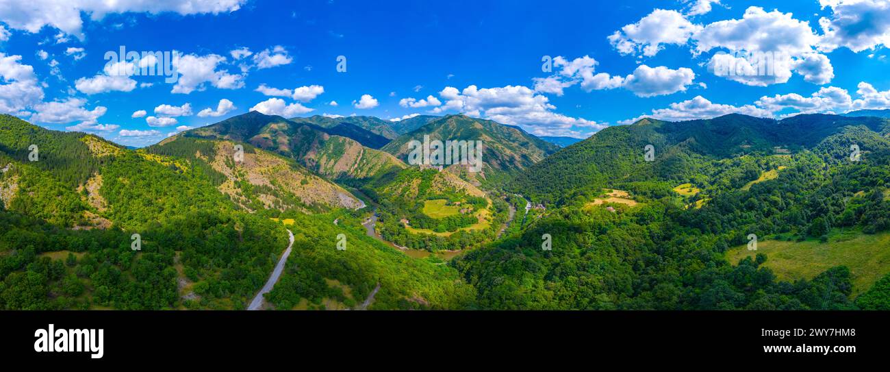 Panorama view of Maglic fortress in Serbia Stock Photo - Alamy