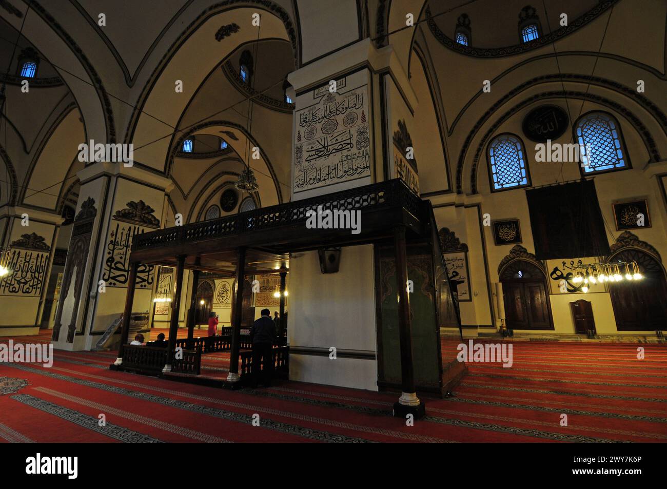 Located in Bursa, Turkey, the Ulu Mosque was built in 1400. It is one ...