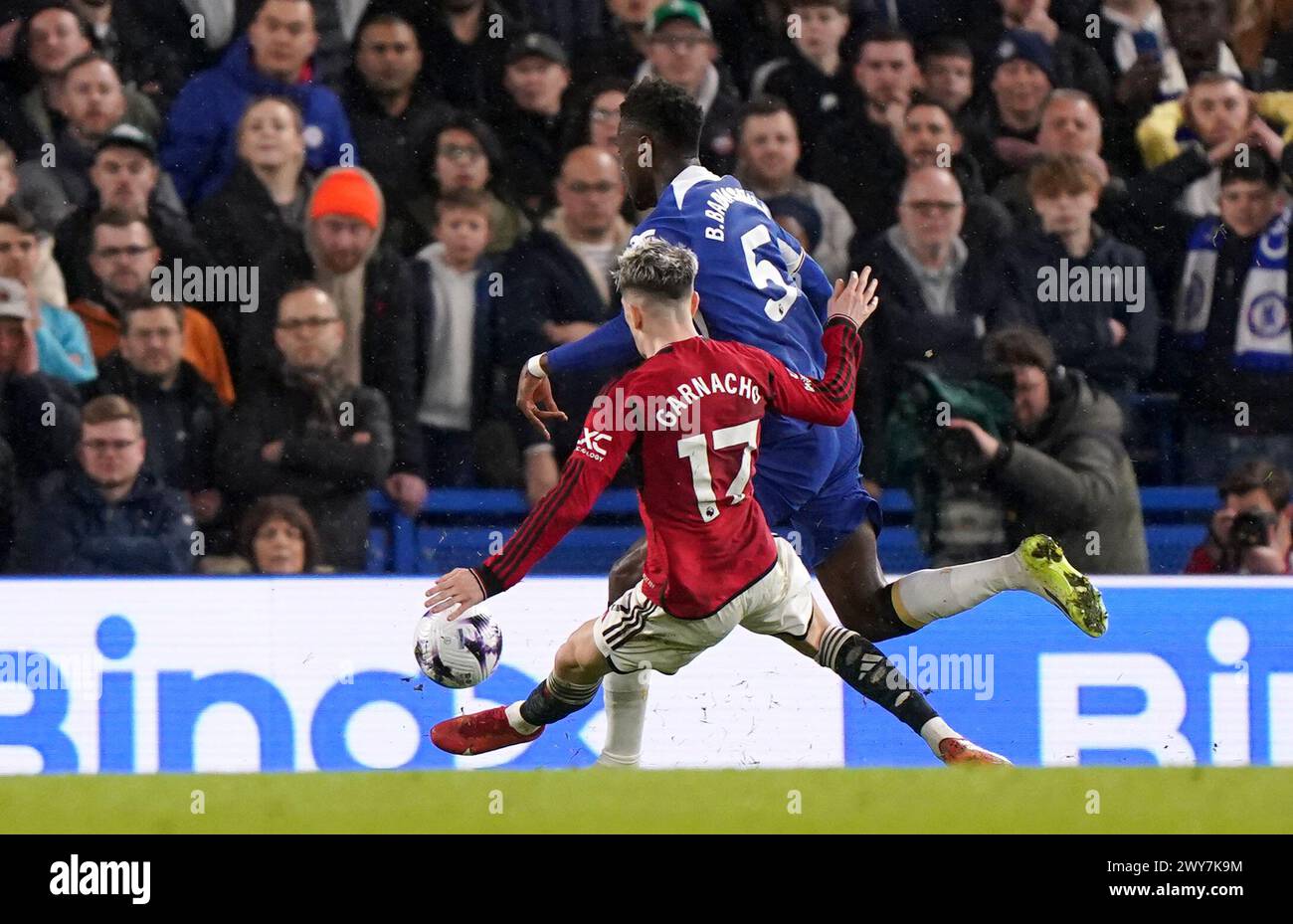 Manchester United's Alejandro Garnacho scores their first goal of the ...