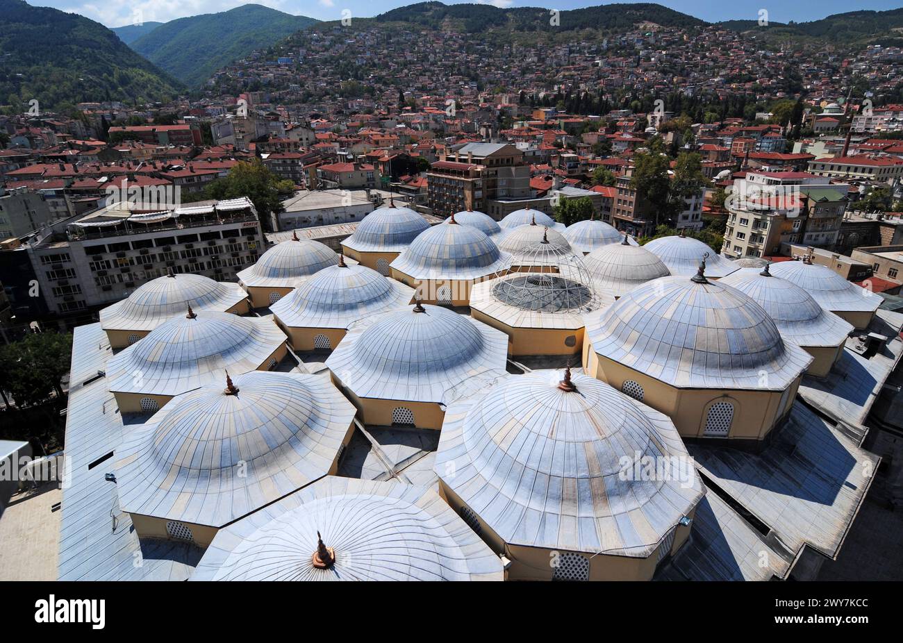 Located in Bursa, Turkey, the Ulu Mosque was built in 1400. It is one ...