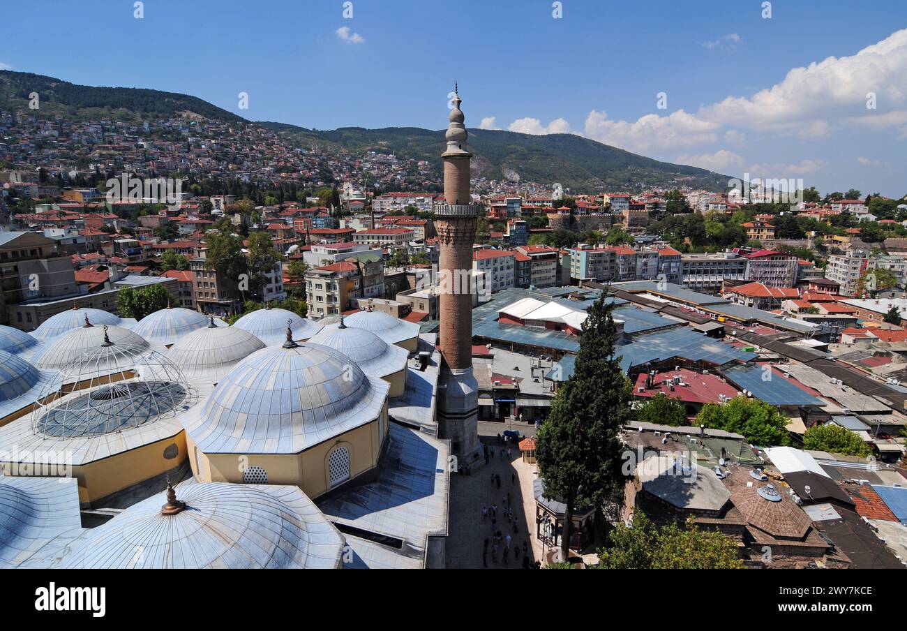 Located in Bursa, Turkey, the Ulu Mosque was built in 1400. It is one ...