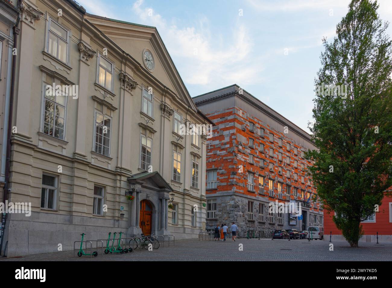 National and University library at Novi trg in Ljubljana, Slovenia ...
