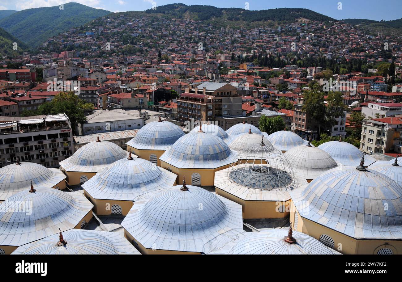 Located in Bursa, Turkey, the Ulu Mosque was built in 1400. It is one ...