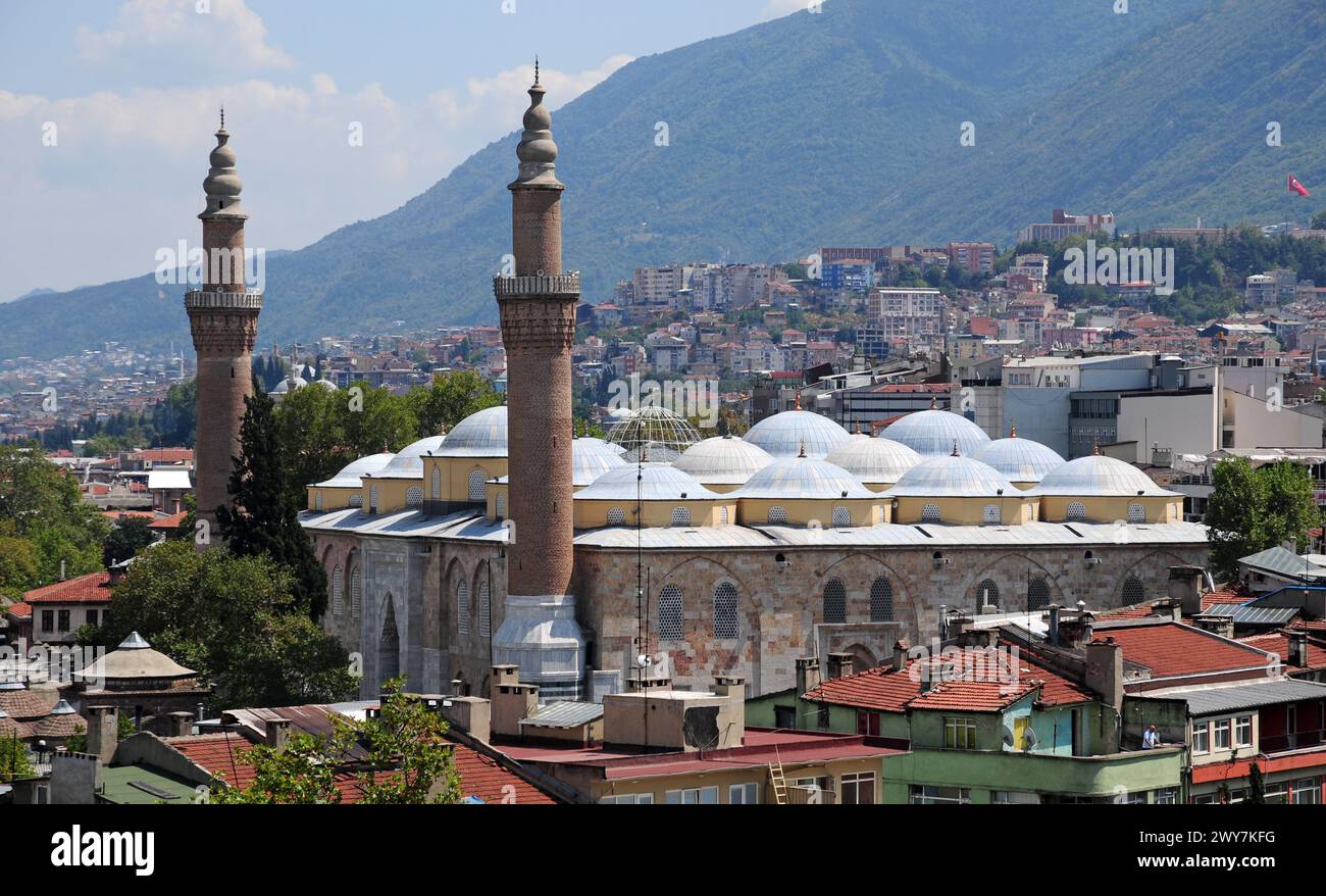 Located in Bursa, Turkey, the Ulu Mosque was built in 1400. It is one ...