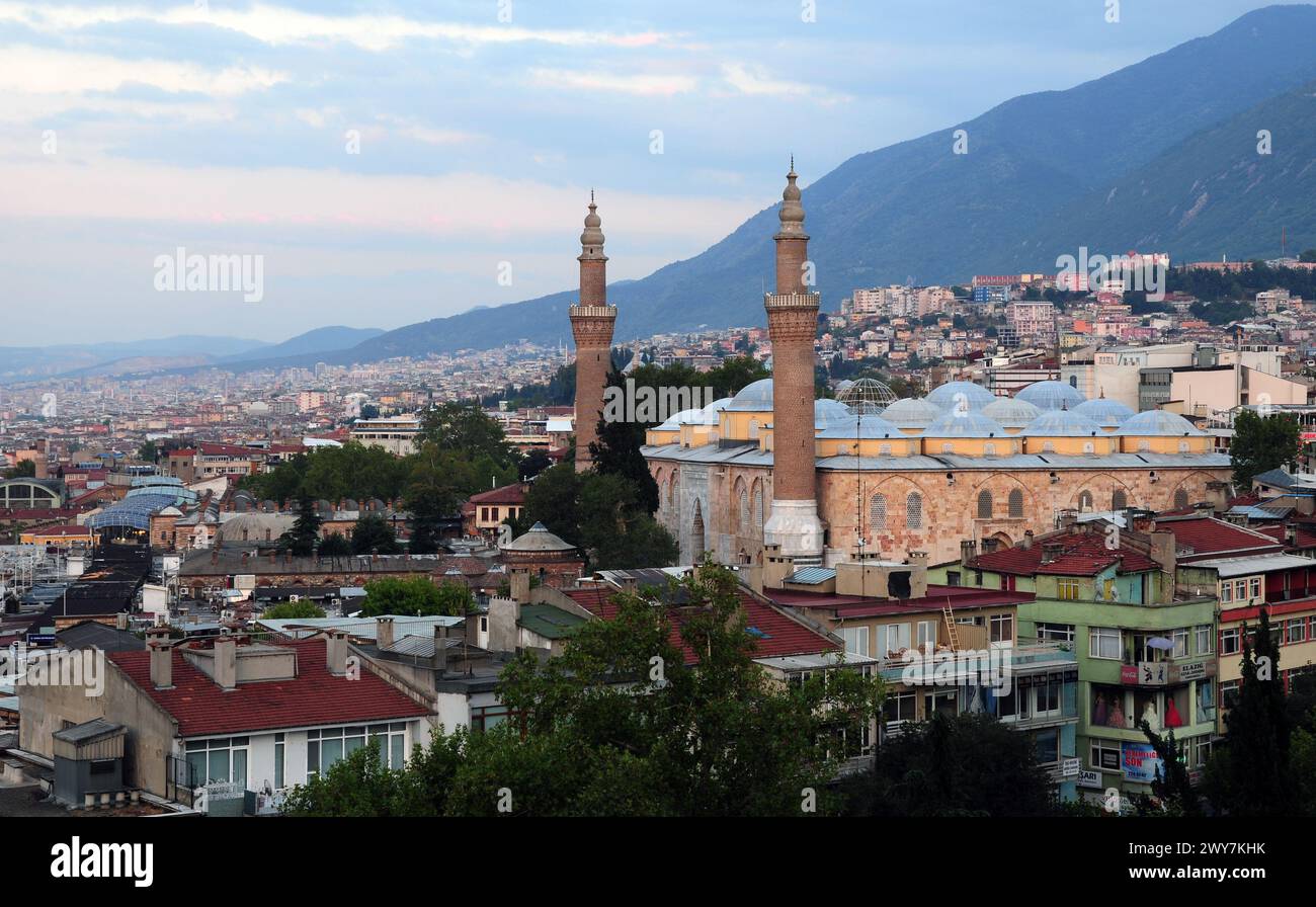 Located in Bursa, Turkey, the Ulu Mosque was built in 1400. It is one ...
