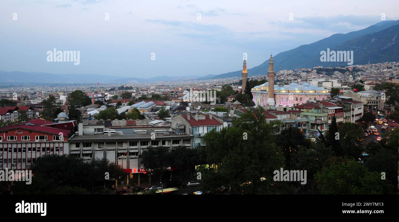 Located in Bursa, Turkey, the Ulu Mosque was built in 1400. It is one ...