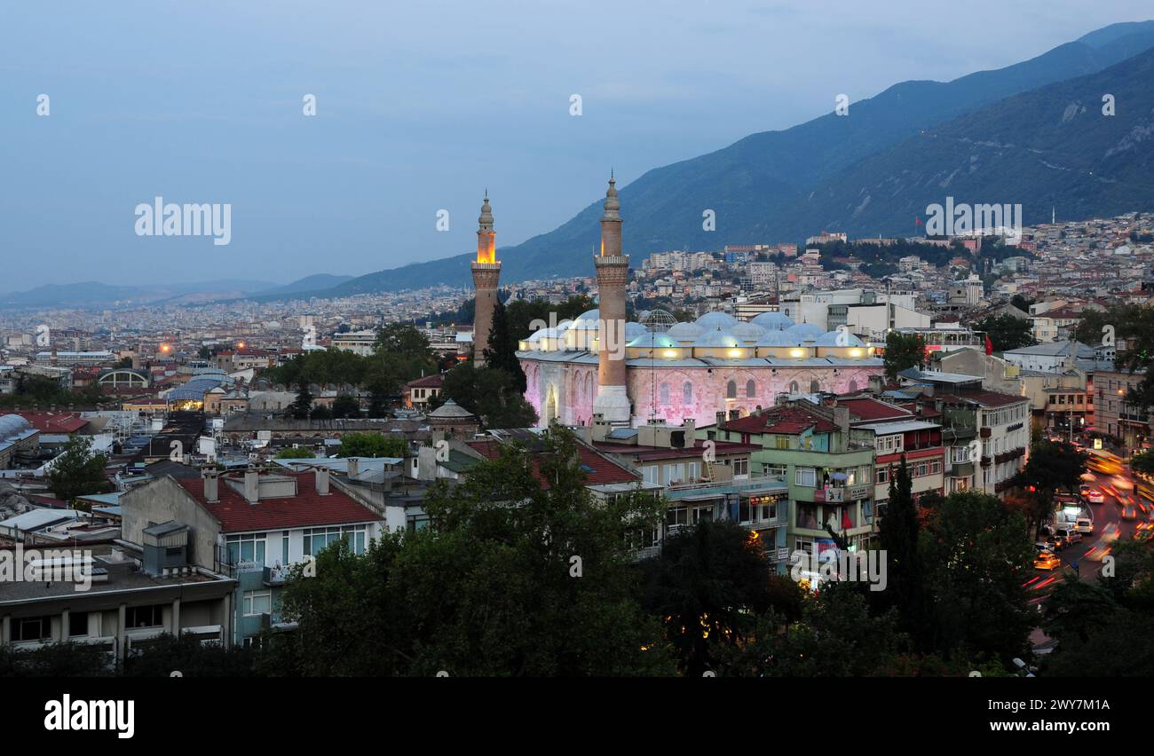 Located in Bursa, Turkey, the Ulu Mosque was built in 1400. It is one ...
