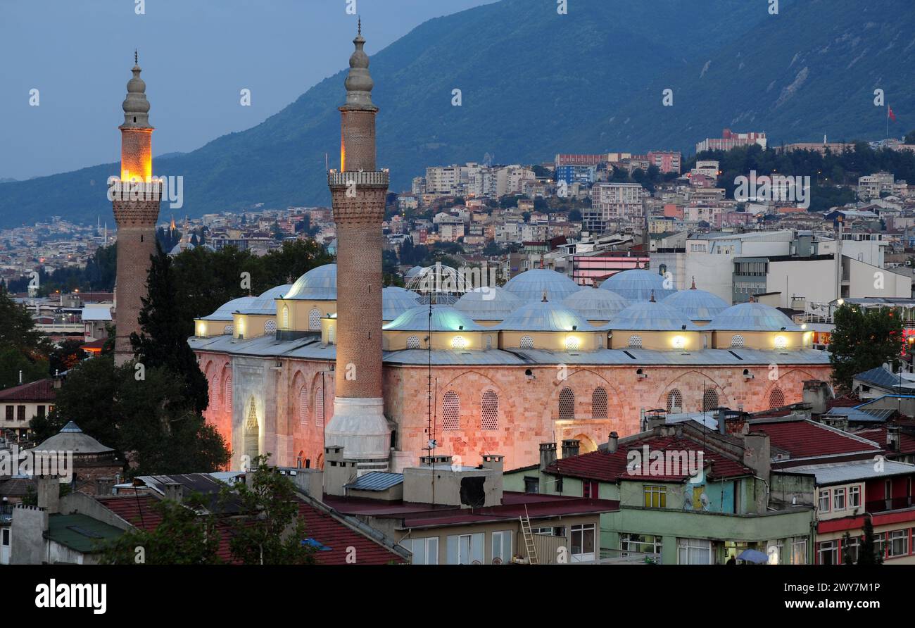 Located in Bursa, Turkey, the Ulu Mosque was built in 1400. It is one ...