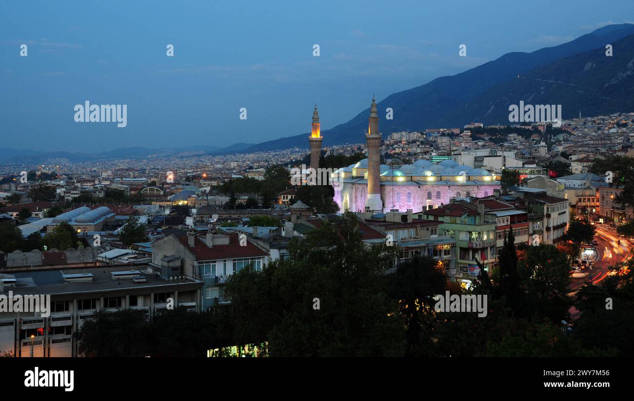 Located in Bursa, Turkey, the Ulu Mosque was built in 1400. It is one ...