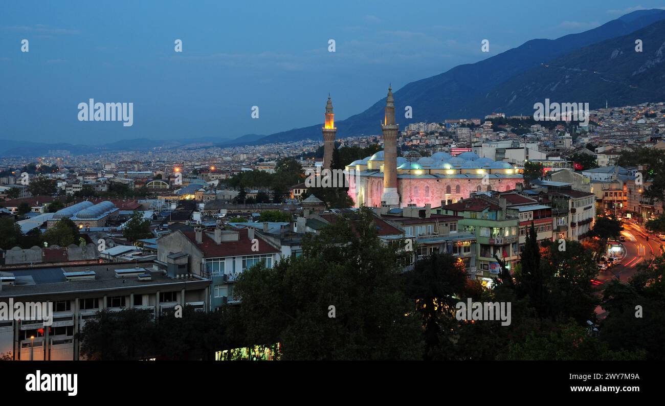 Located in Bursa, Turkey, the Ulu Mosque was built in 1400. It is one ...