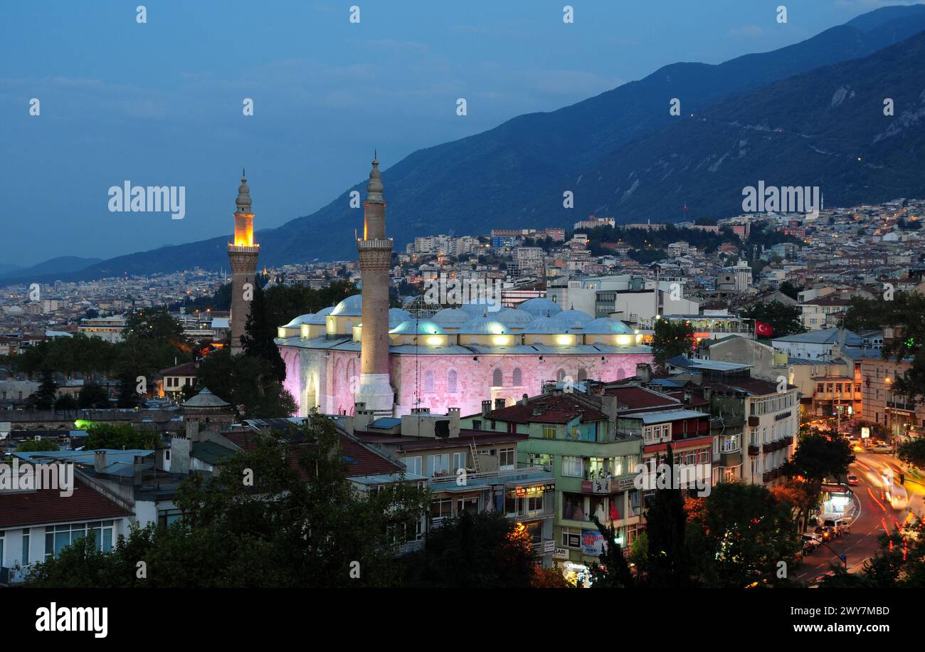 Located in Bursa, Turkey, the Ulu Mosque was built in 1400. It is one ...