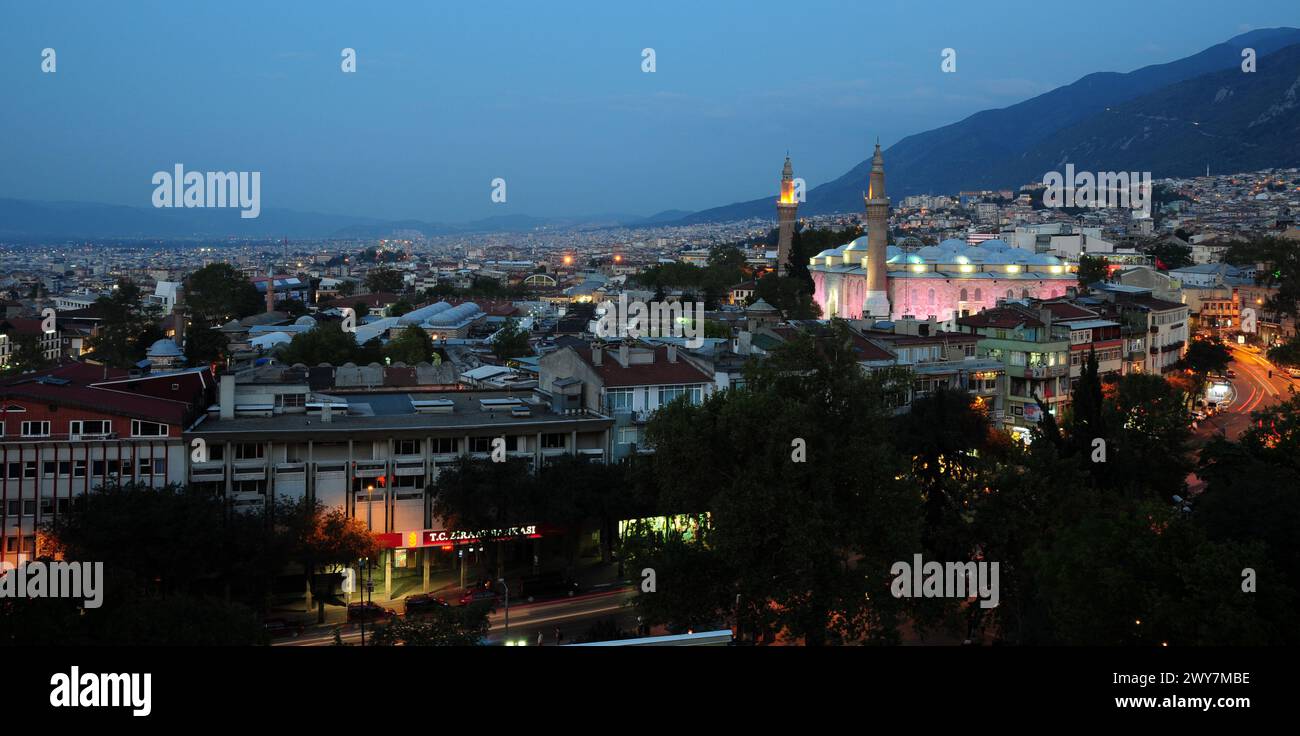 Located in Bursa, Turkey, the Ulu Mosque was built in 1400. It is one ...