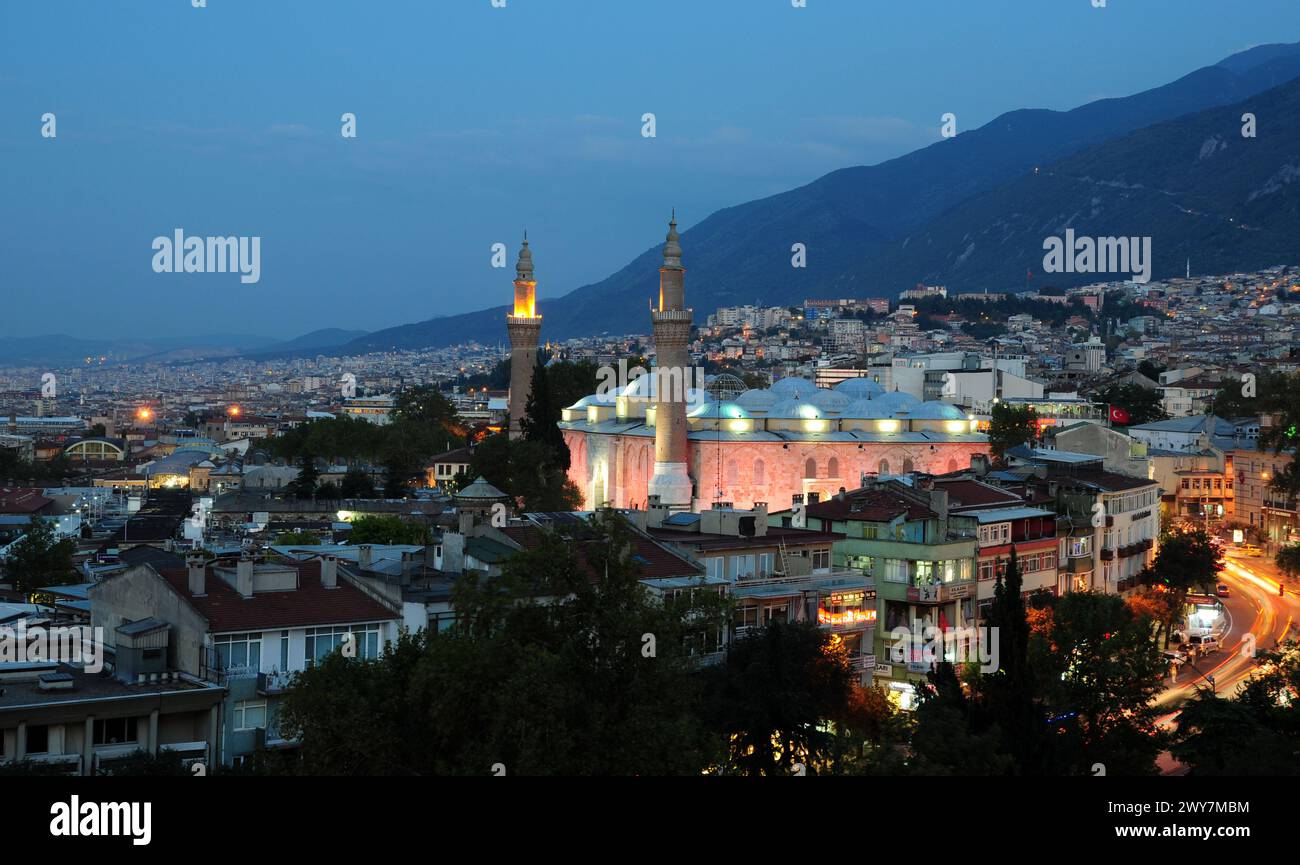 Located in Bursa, Turkey, the Ulu Mosque was built in 1400. It is one ...