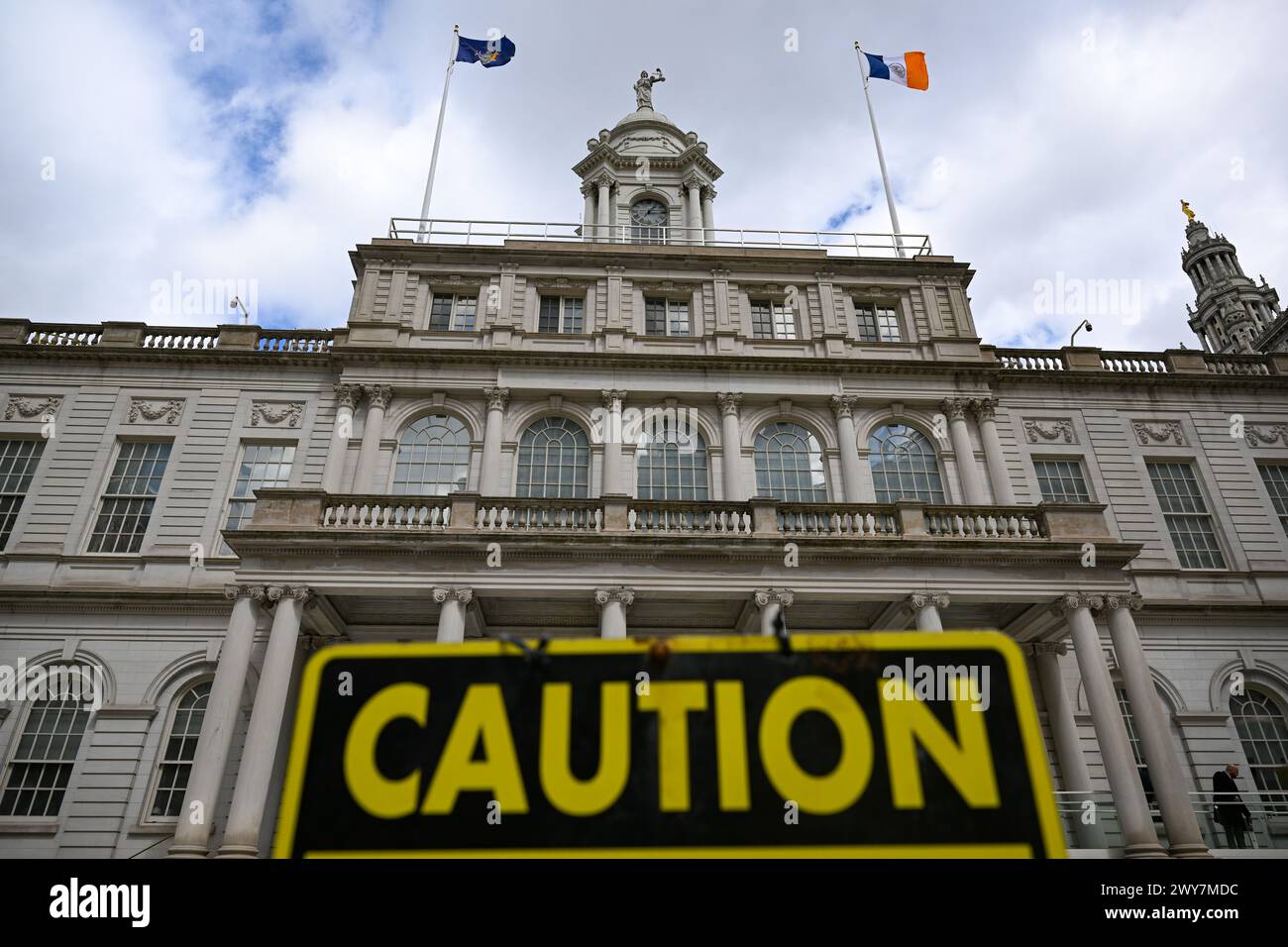 New York City Hall, the seat of New York City government, located at ...