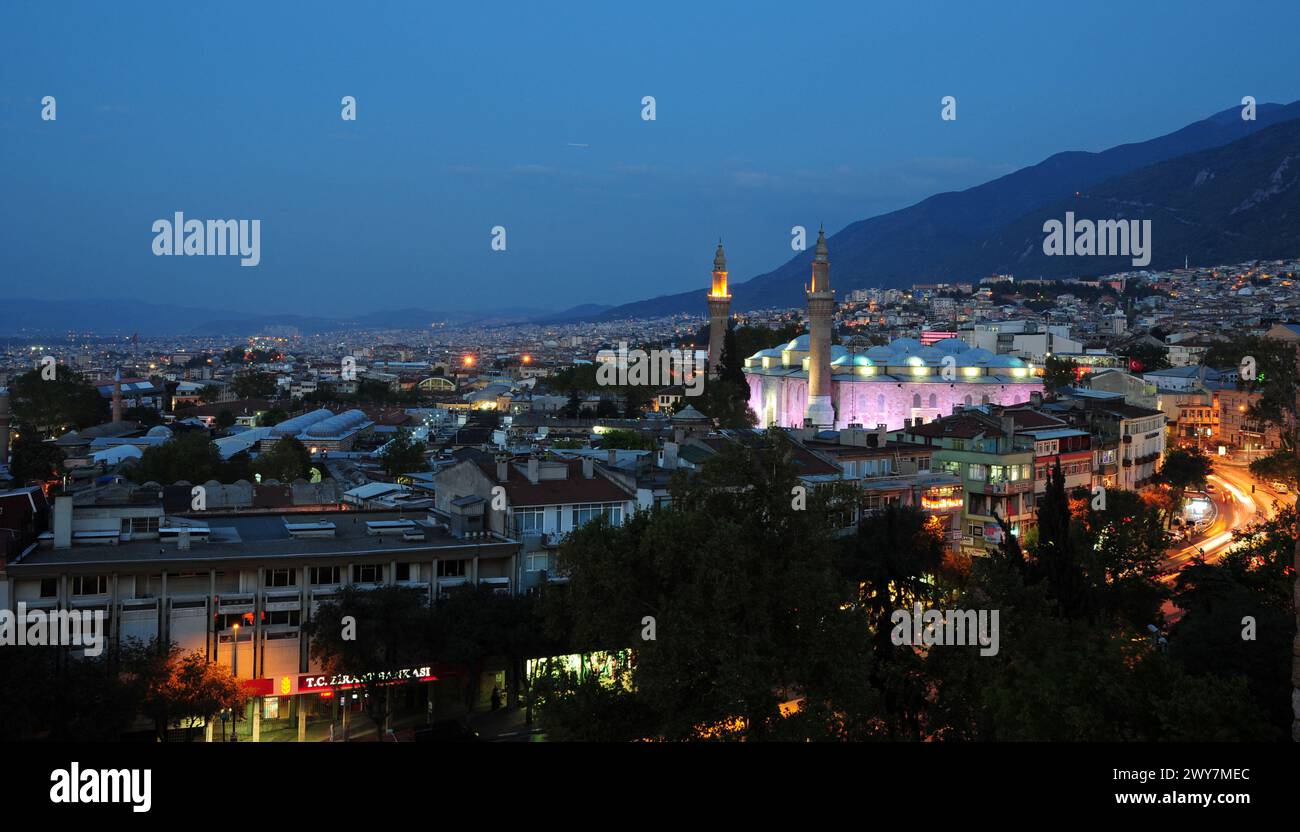 Located in Bursa, Turkey, the Ulu Mosque was built in 1400. It is one ...