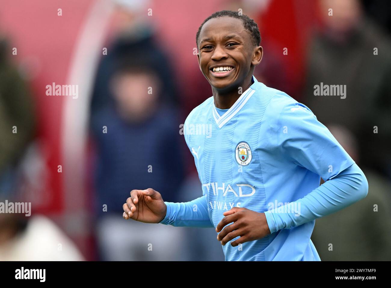 AMSTERDAM - David Chigwada of Manchester City U17 during the Ajax ...