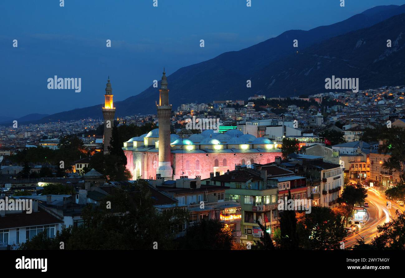 Located in Bursa, Turkey, the Ulu Mosque was built in 1400. It is one ...