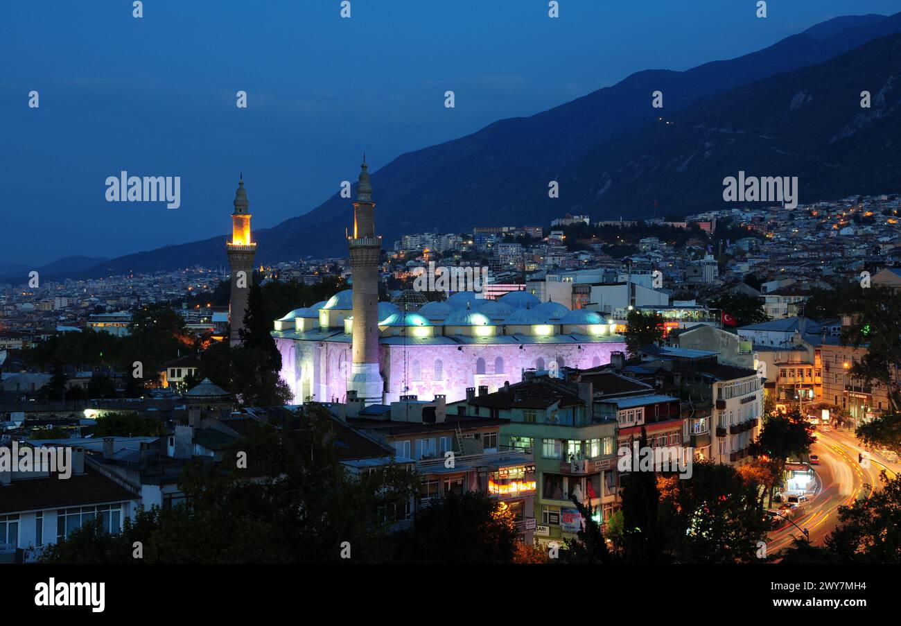 Located in Bursa, Turkey, the Ulu Mosque was built in 1400. It is one ...