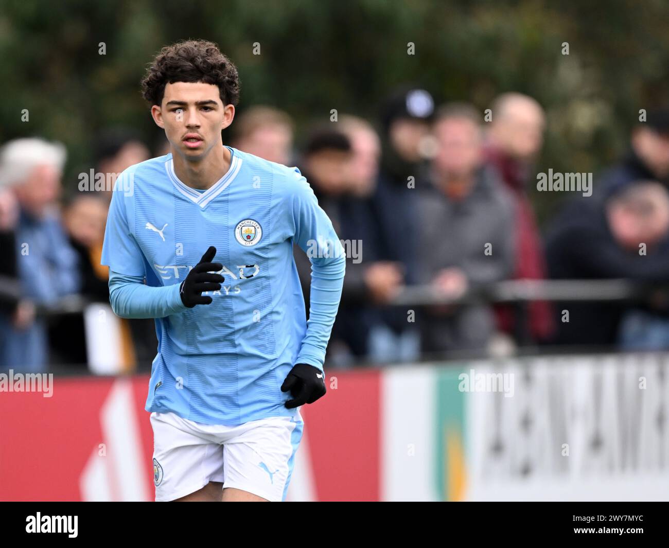 AMSTERDAM - Kylan Midwood of Manchester City U17 during the Ajax Future ...