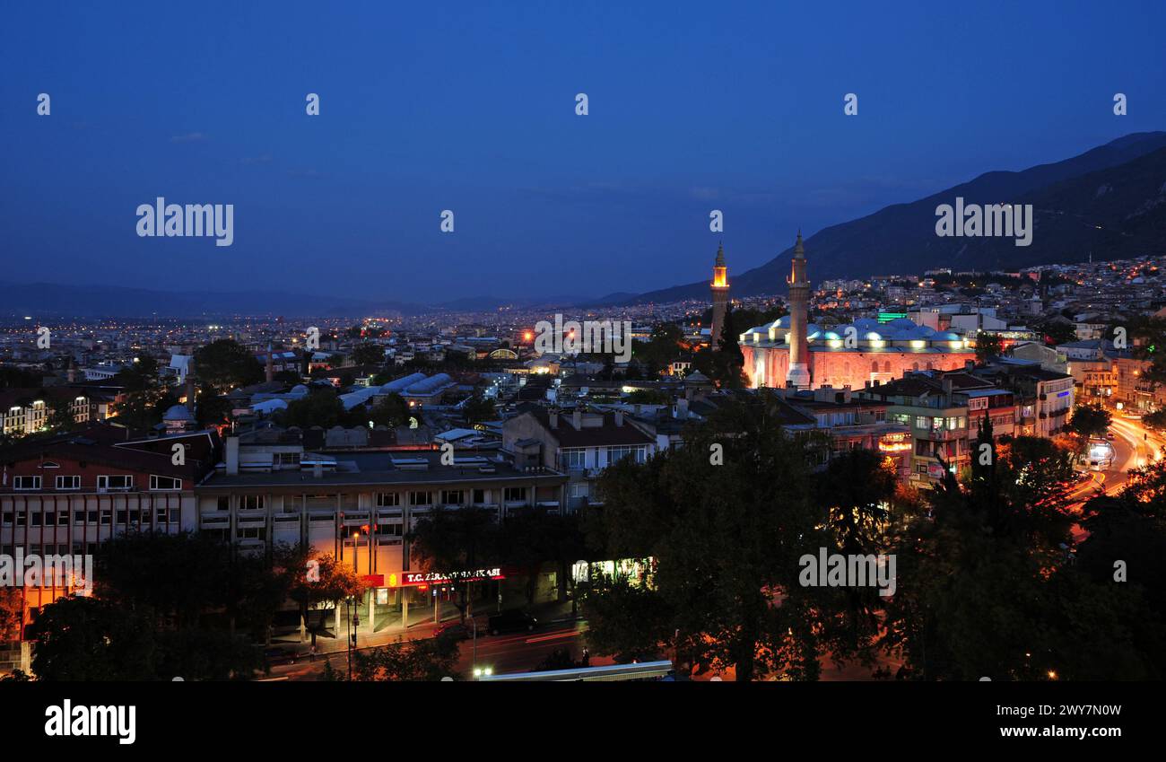 Located in Bursa, Turkey, the Ulu Mosque was built in 1400. It is one ...