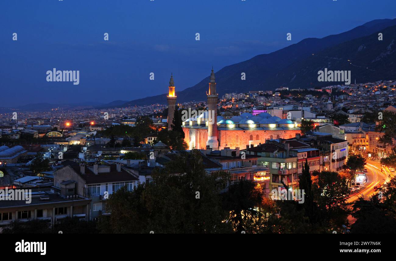 Located in Bursa, Turkey, the Ulu Mosque was built in 1400. It is one ...