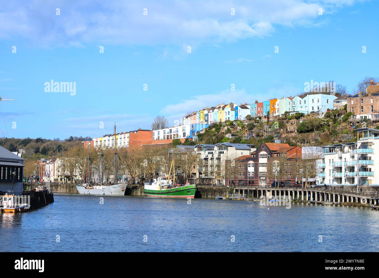 Bristol, England- March 29, 2024: Beautiful views of The dock at ...