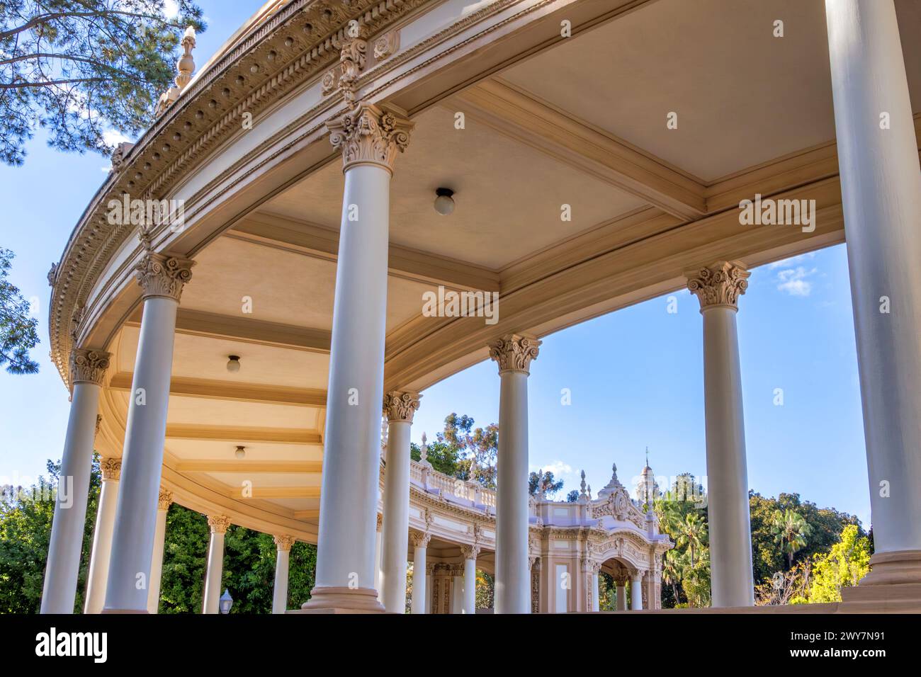The Speckels Organ Pavilion in Balboa Park, San Diego, California Stock ...