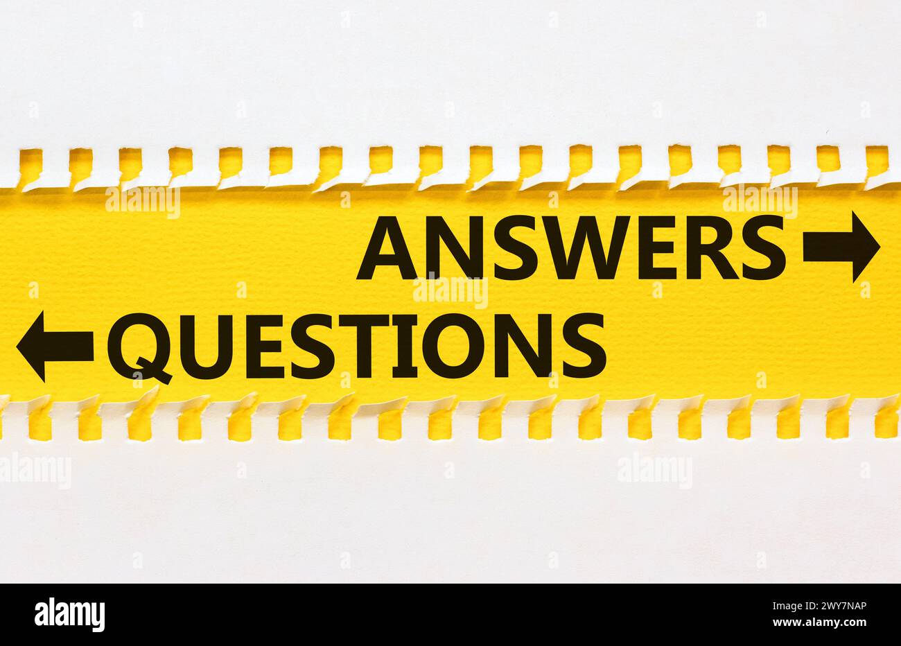 Questions and answers symbol. Concept word Questions Answers on ...