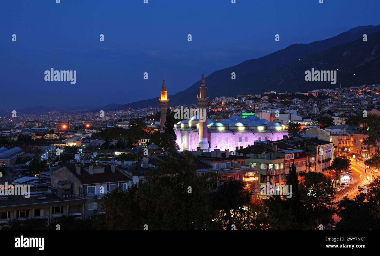 Located in Bursa, Turkey, the Ulu Mosque was built in 1400. It is one ...