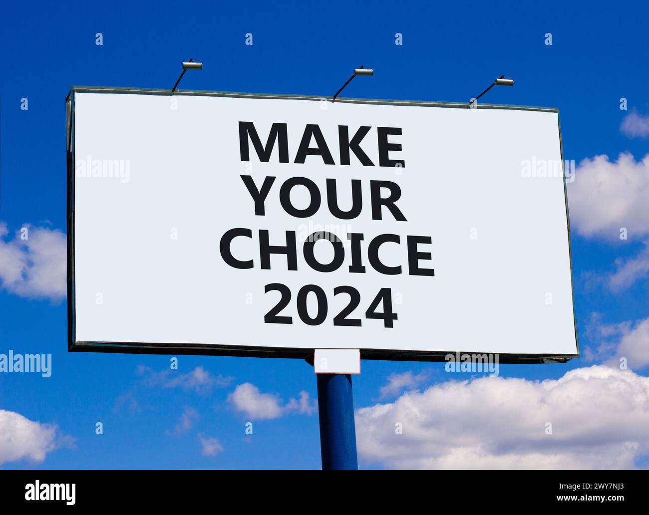 Make your choice 2024 symbol. Concept words Make your choice 2024 on ...