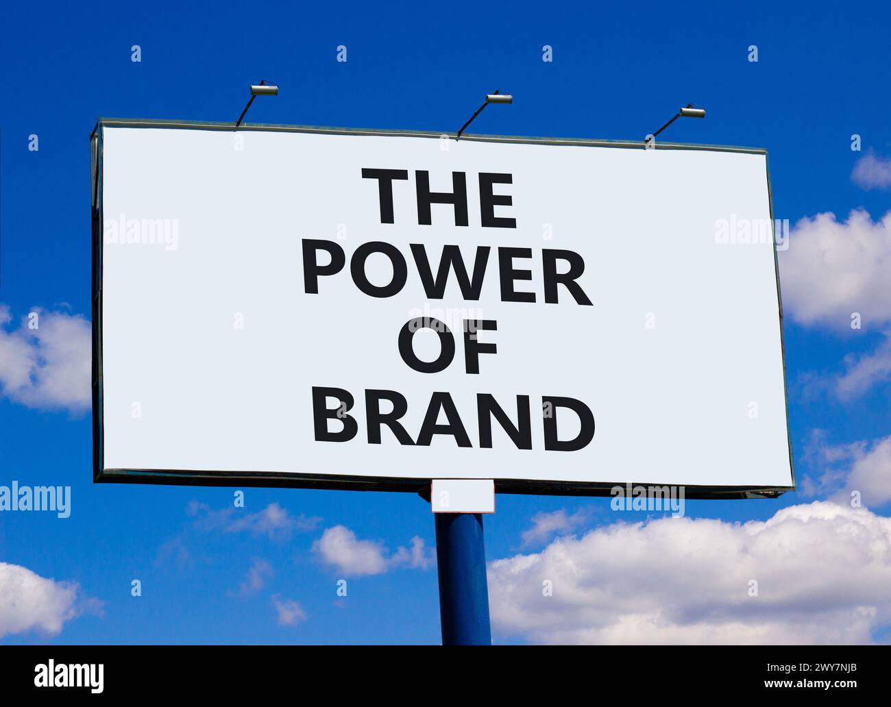 The power of brand symbol. Concept words The power of brand on ...