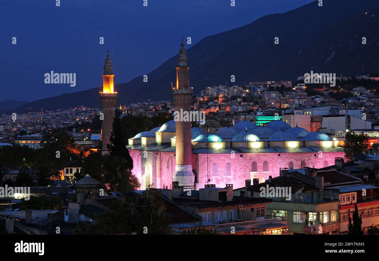 Located in Bursa, Turkey, the Ulu Mosque was built in 1400. It is one ...