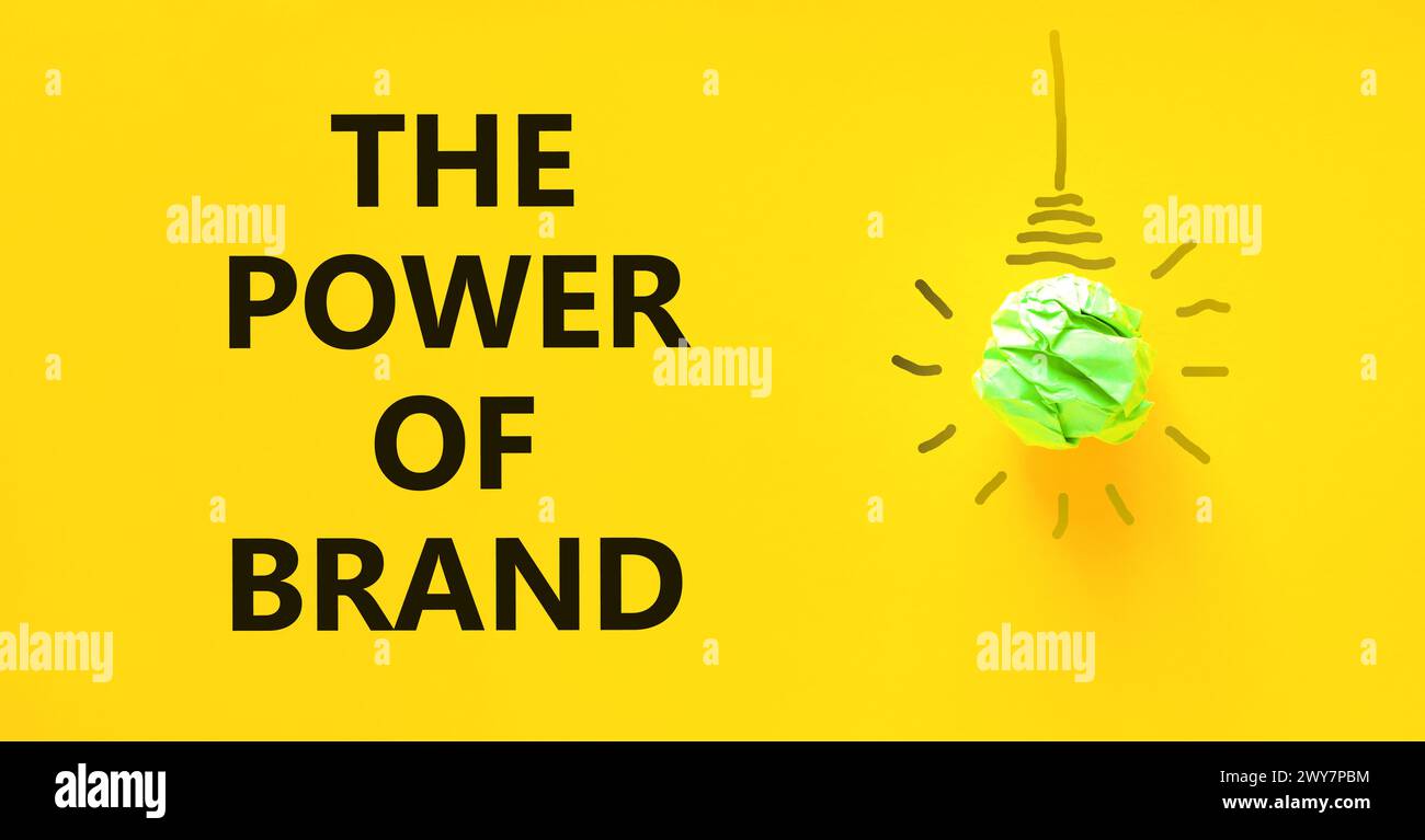 The power of brand symbol. Concept words The power of brand on ...