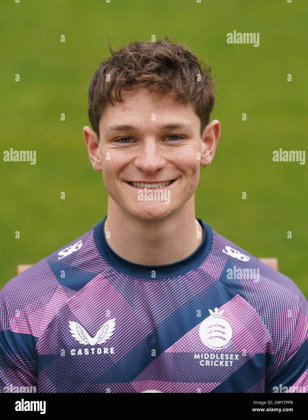 Middlesex's Jack Davies during a media day at Lord's, London. Picture ...