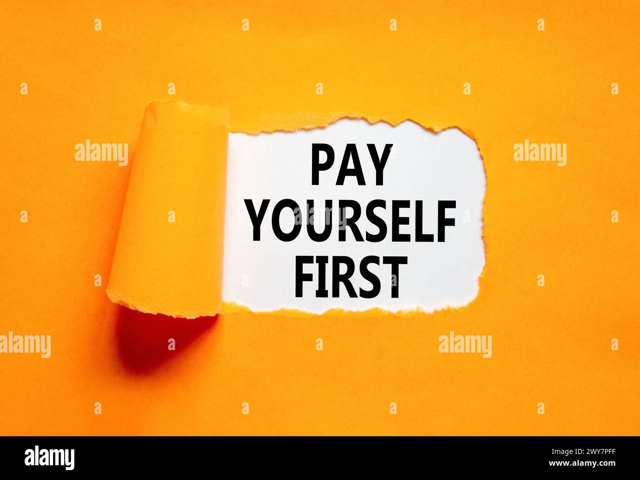 Pay yourself first symbol. Concept words Pay yourself first on ...