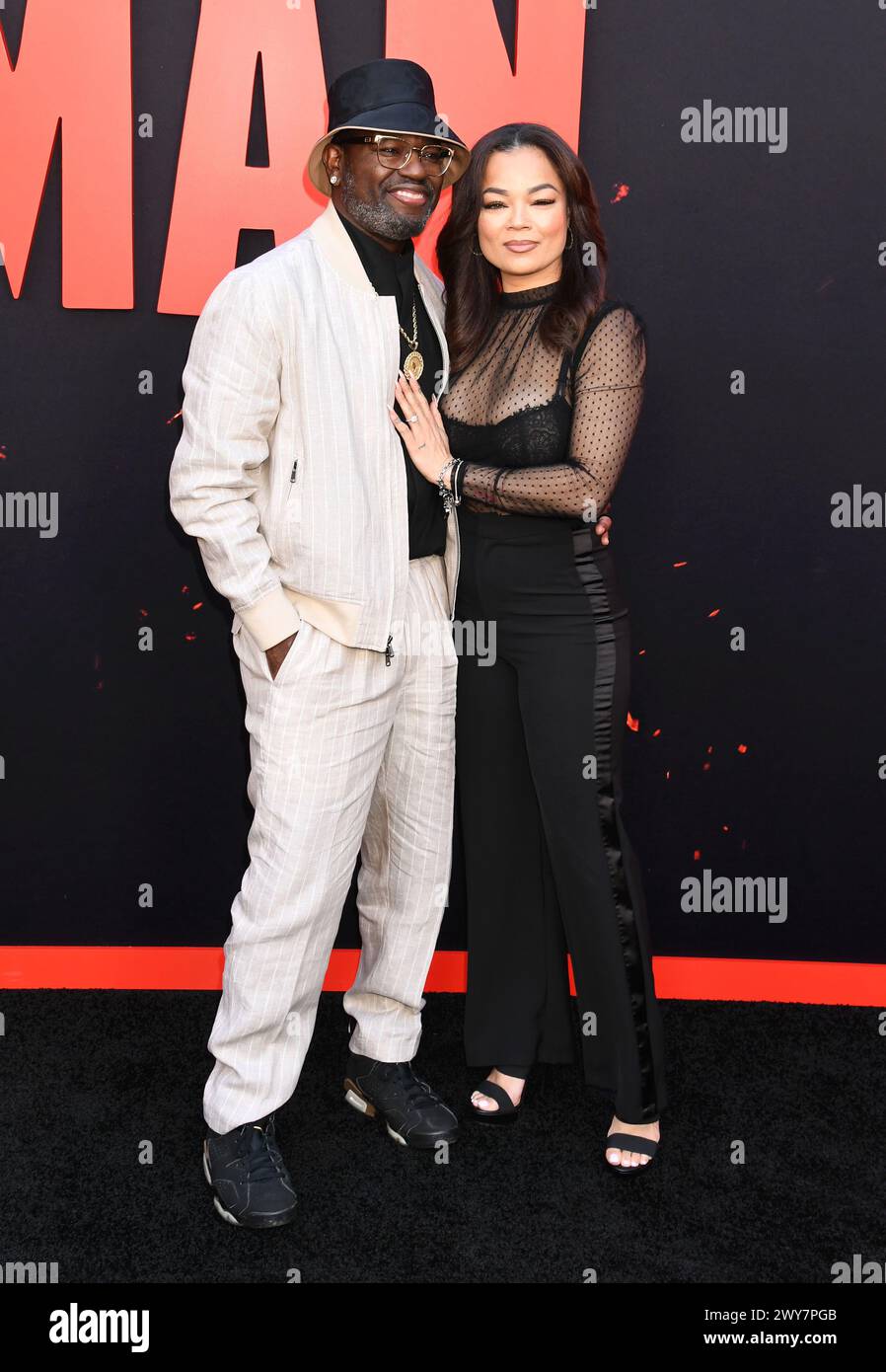 HOLLYWOOD, CALIFORNIA - APRIL 03: (L-R) Lil Rel Howery and Dannella ...