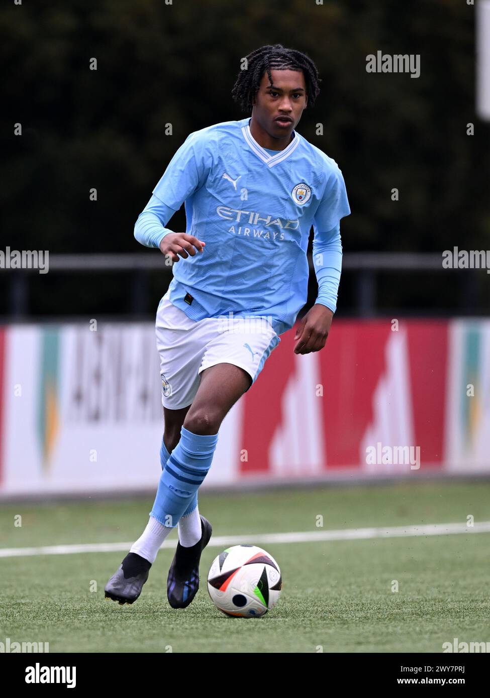 AMSTERDAM - Reigan Heskey of Manchester City U17 during the Ajax Future ...