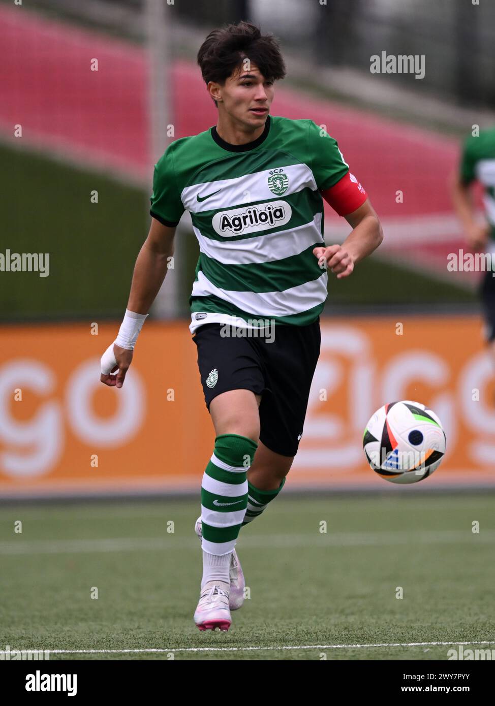 AMSTERDAM - Rafael Camacho of Sporting Portugal U17 during the Ajax Future Cup 2024 match ...