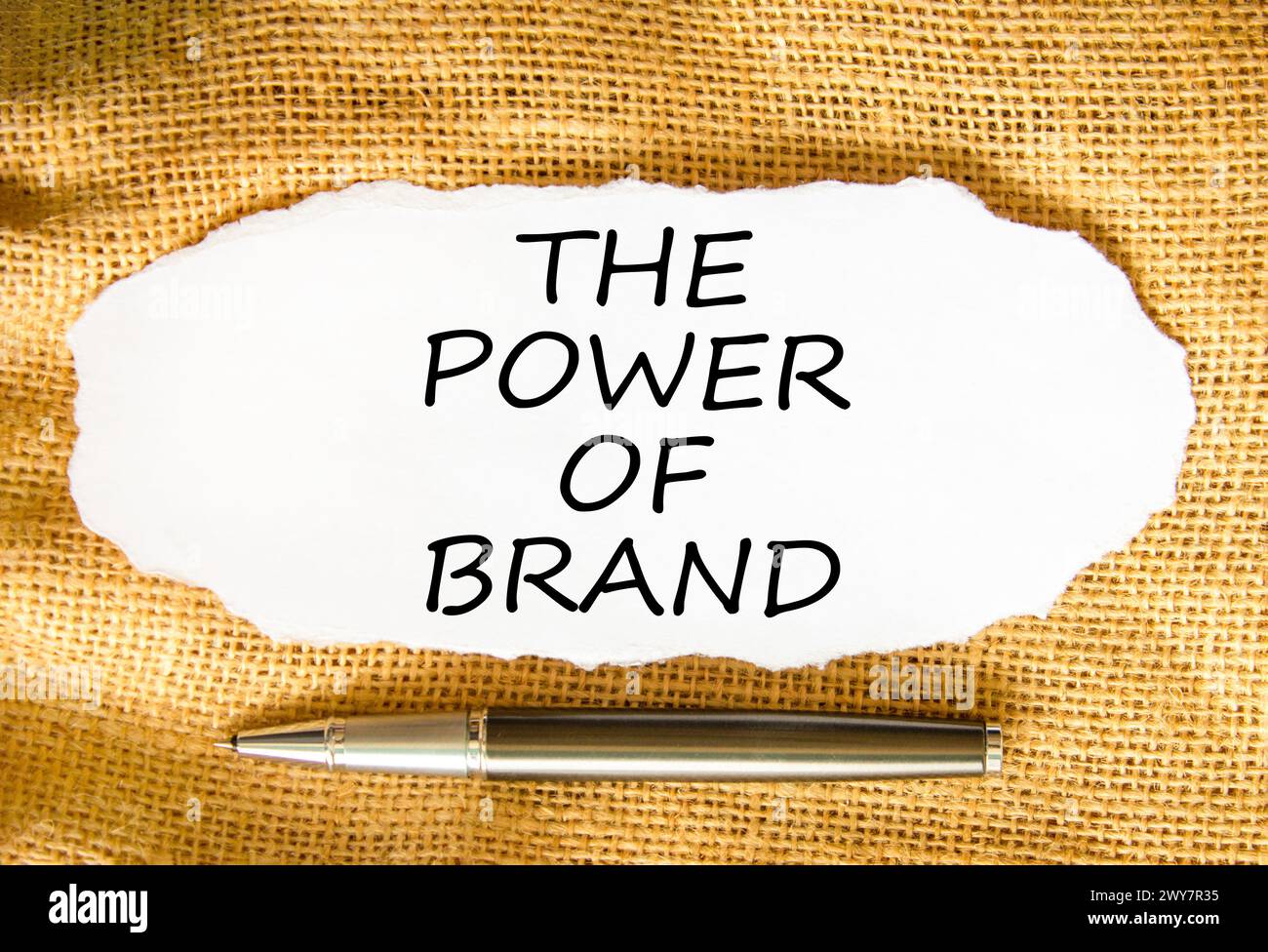 The power of brand symbol. Concept words The power of brand on ...