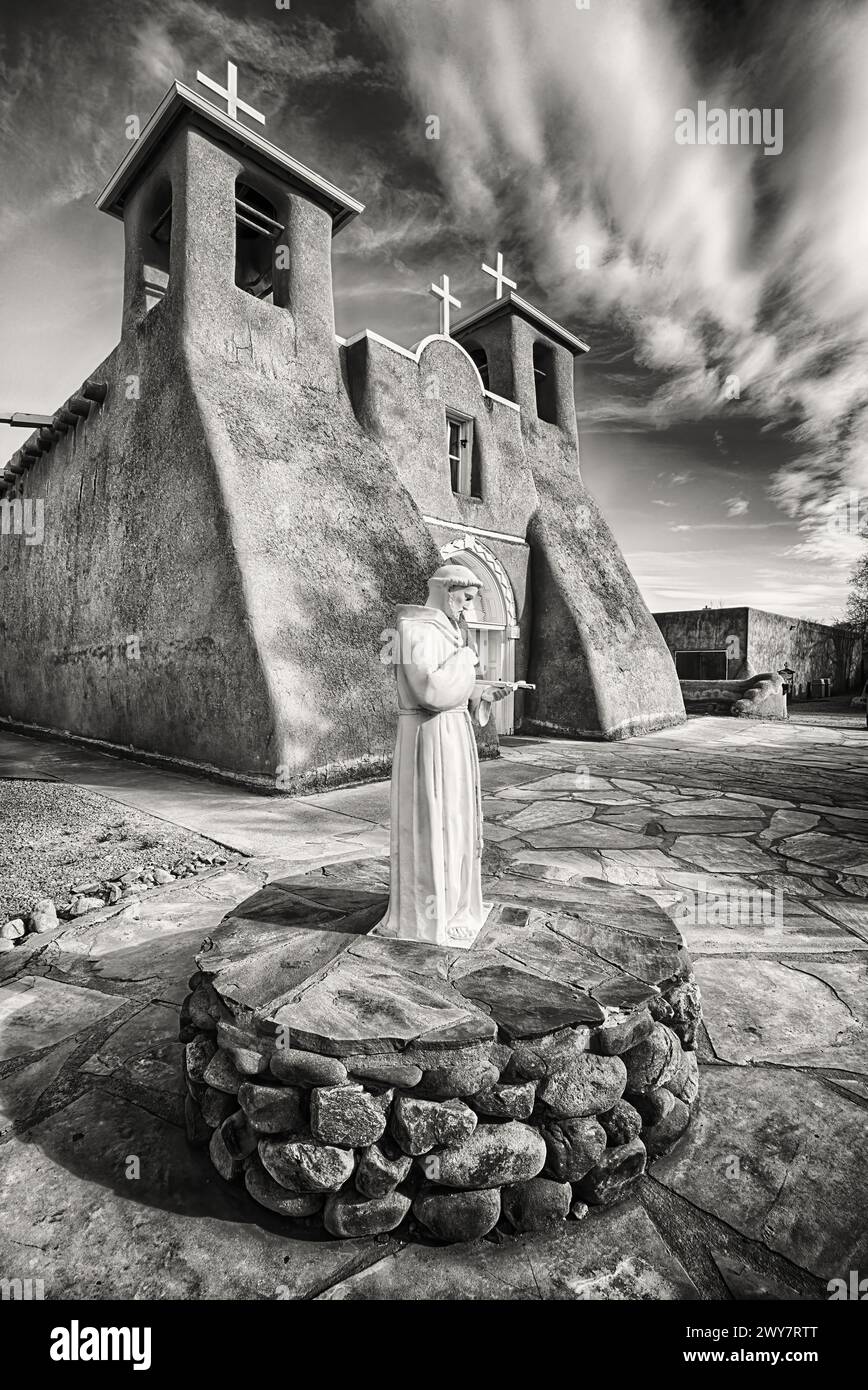 San Francisco Mission in Taos, New Mexico was built in 1772. The church ...