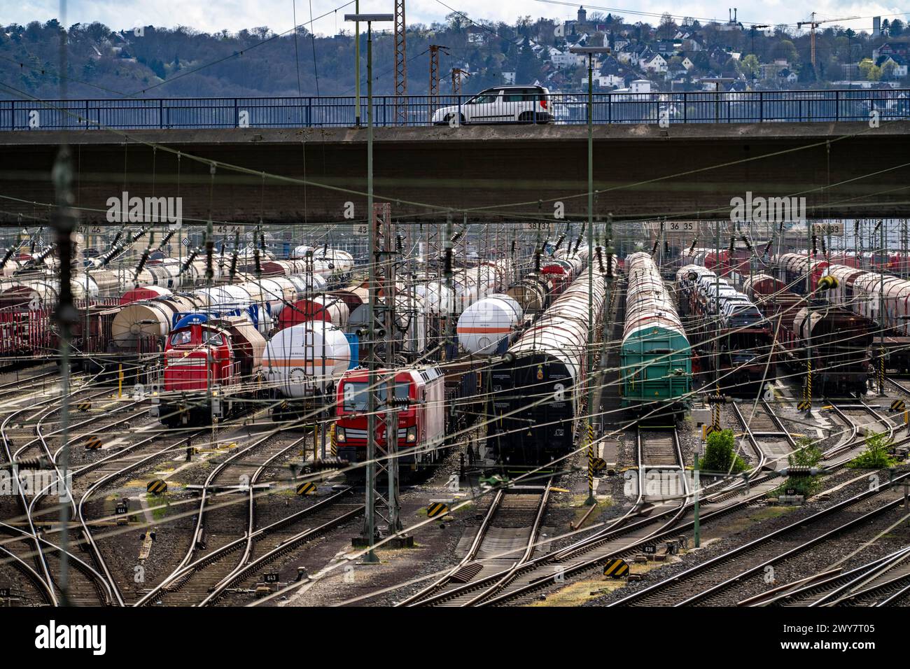 The Hagen-Vorhalle marshalling yard, one of the 9 largest in Germany ...