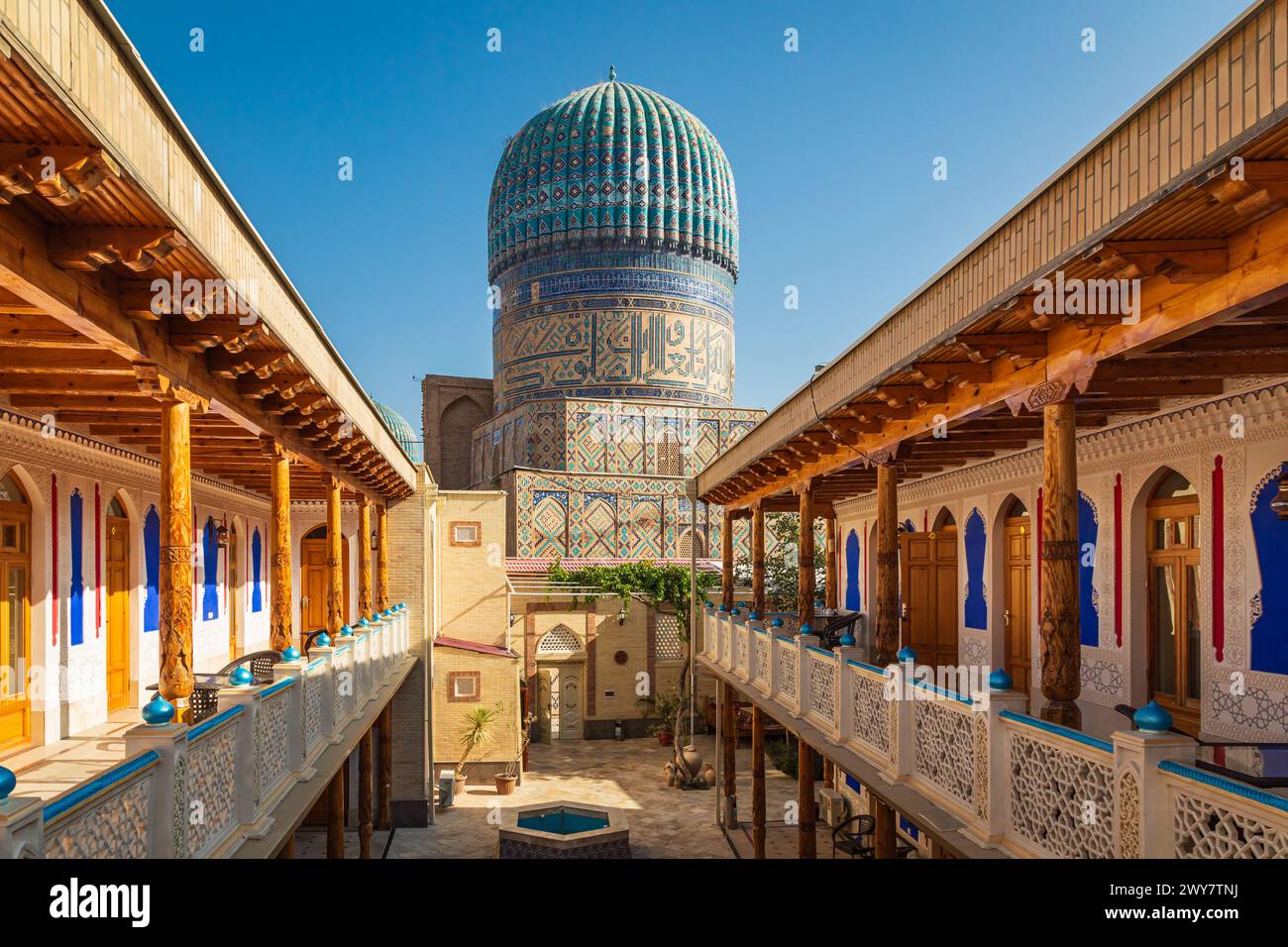 Samarkand, Samarqand, Uzbekistan, Central Asia. August 27, 2021. The ...