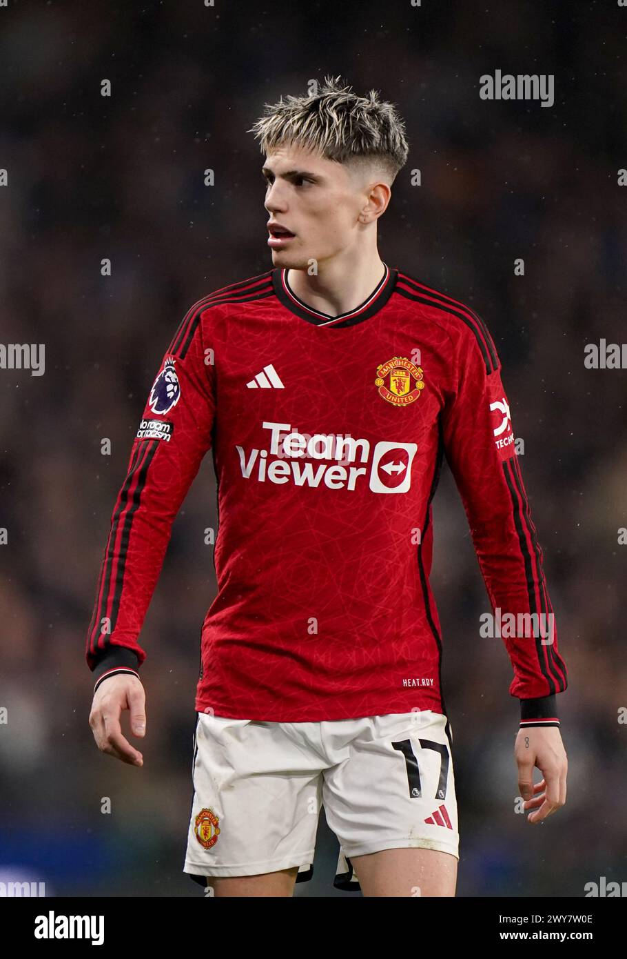 Manchester United's Alejandro Garnacho during the Premier League match ...