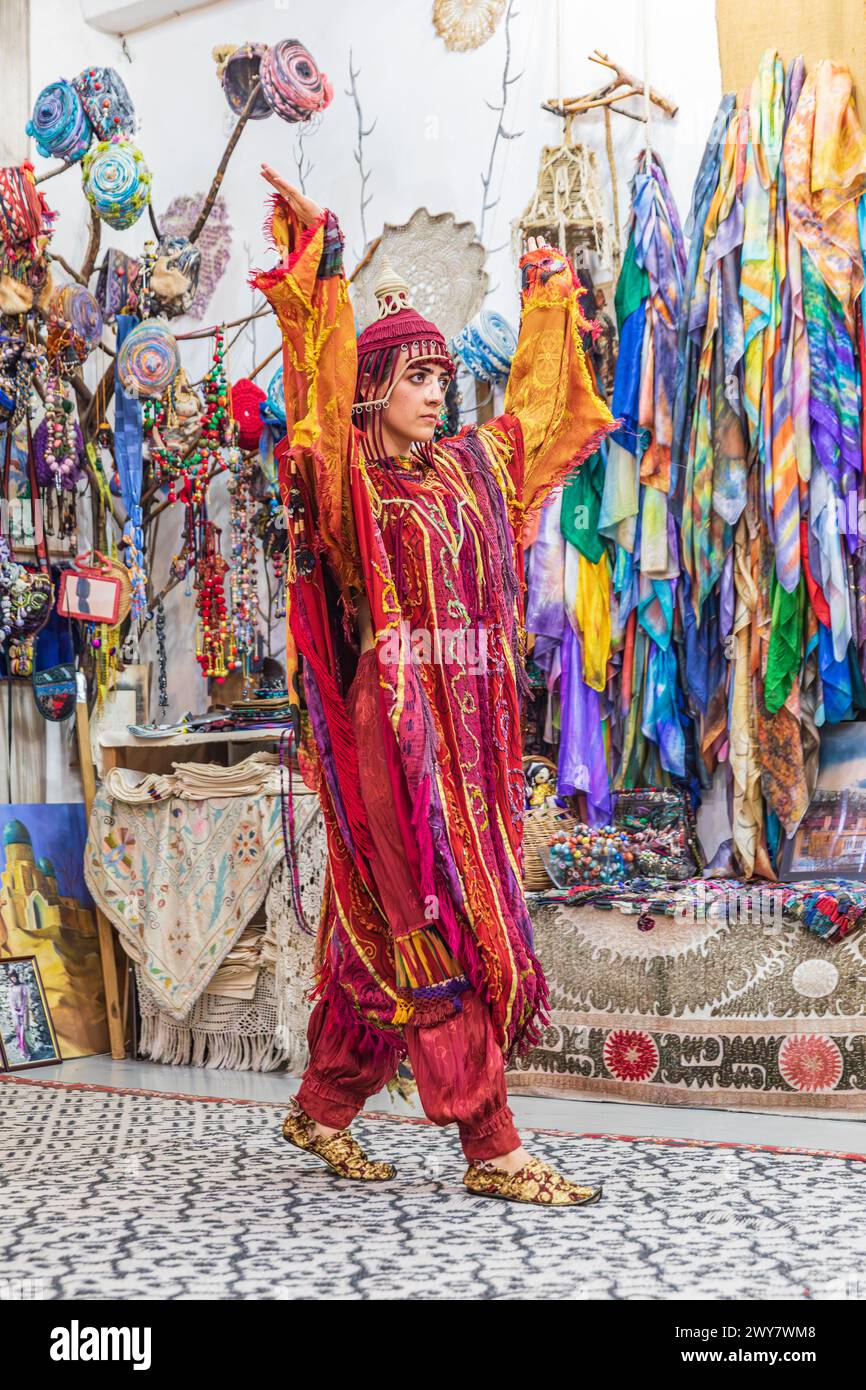 Samarkand, Samarqand, Uzbekistan, Central Asia. August 28, 2021. Models ...