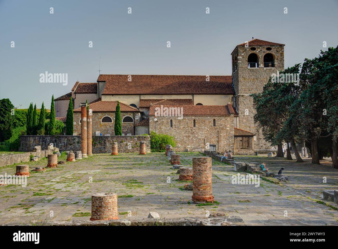 Cathedral of San Giusto Martire in Italian town Trieste Stock Photo - Alamy