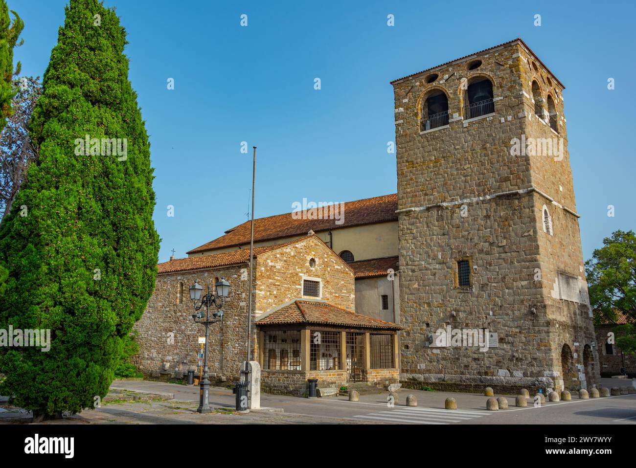 Cathedral of San Giusto Martire in Italian town Trieste Stock Photo - Alamy